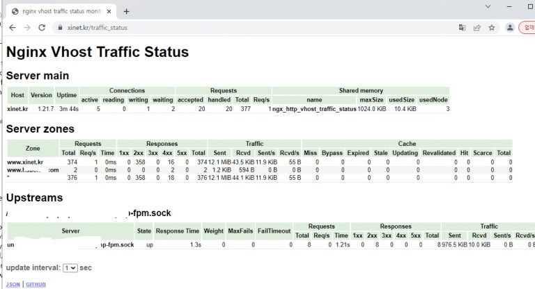 만약 해당 사이트의 트래픽을 500M로 제한하고 싶다면